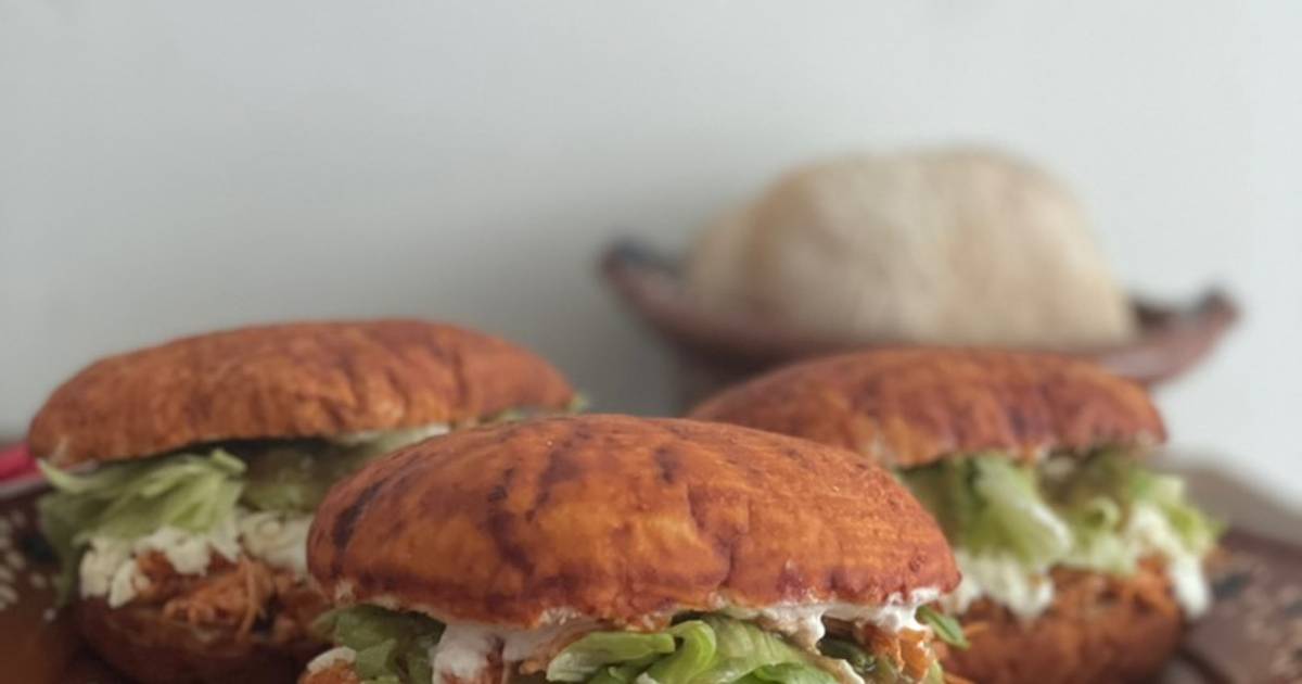 Pambazos de tinga de pollo Receta de poramoralhambre- Cookpad