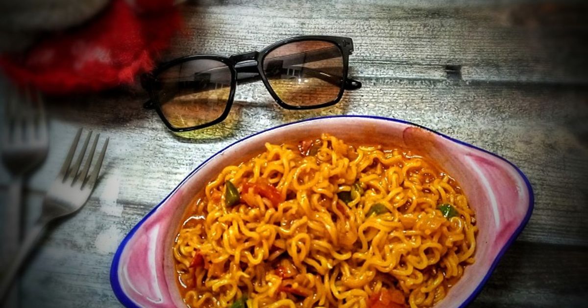 Spicy Veg Maggi Noodles Recipe by Neha Dua - Cookpad