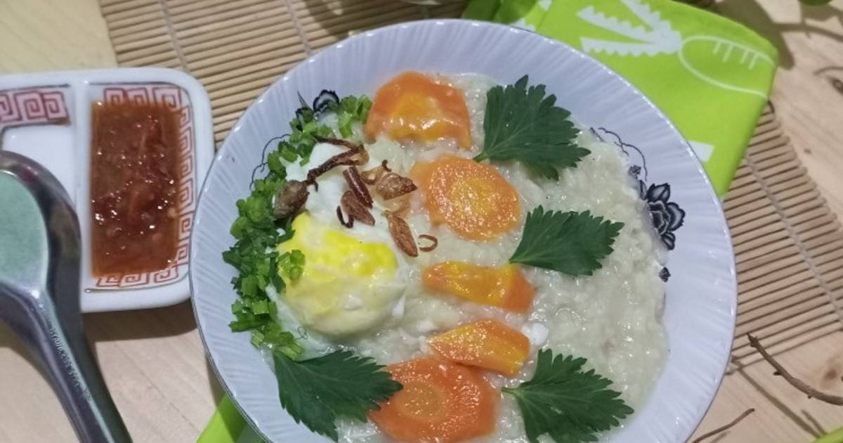 21 resep bubur telur kaldu enak dan mudah - Cookpad
