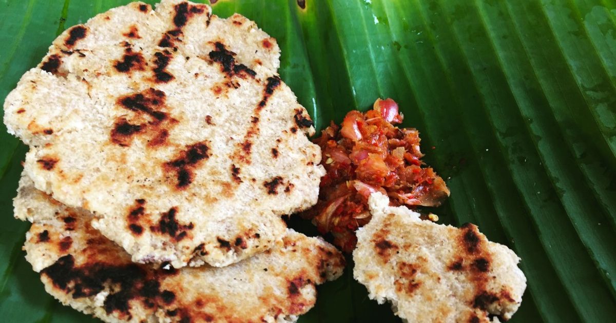 Ricetta Pol Roti (Piadina Al Cocco) Con Cipolle In Agrodolce Di Dinusha ...