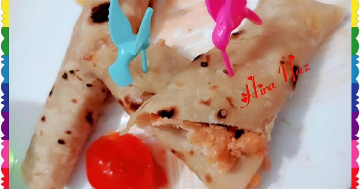 #Zinger #Paratha #Rolls !! Recipe by Hira Naz - Cookpad