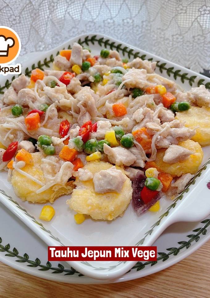 Resipi 👩‍🍳Tauhu Jepun Mix Veg oleh Mahadiah - Cookpad