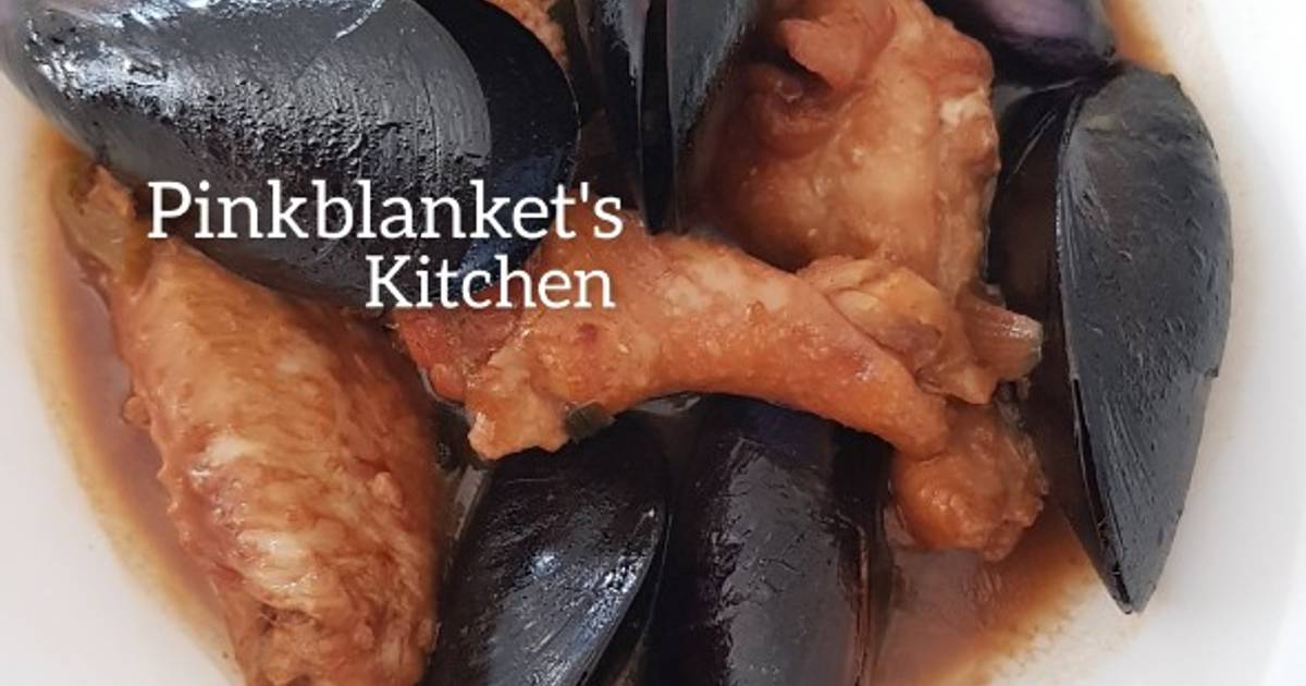 Braised Chicken & Mussels Recipe by Pinkblanket's Kitchen - Cookpad