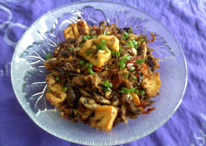 Resep Ikan tongkol suwir + tahu rica-rica oleh Novi nur susanti - Cookpad