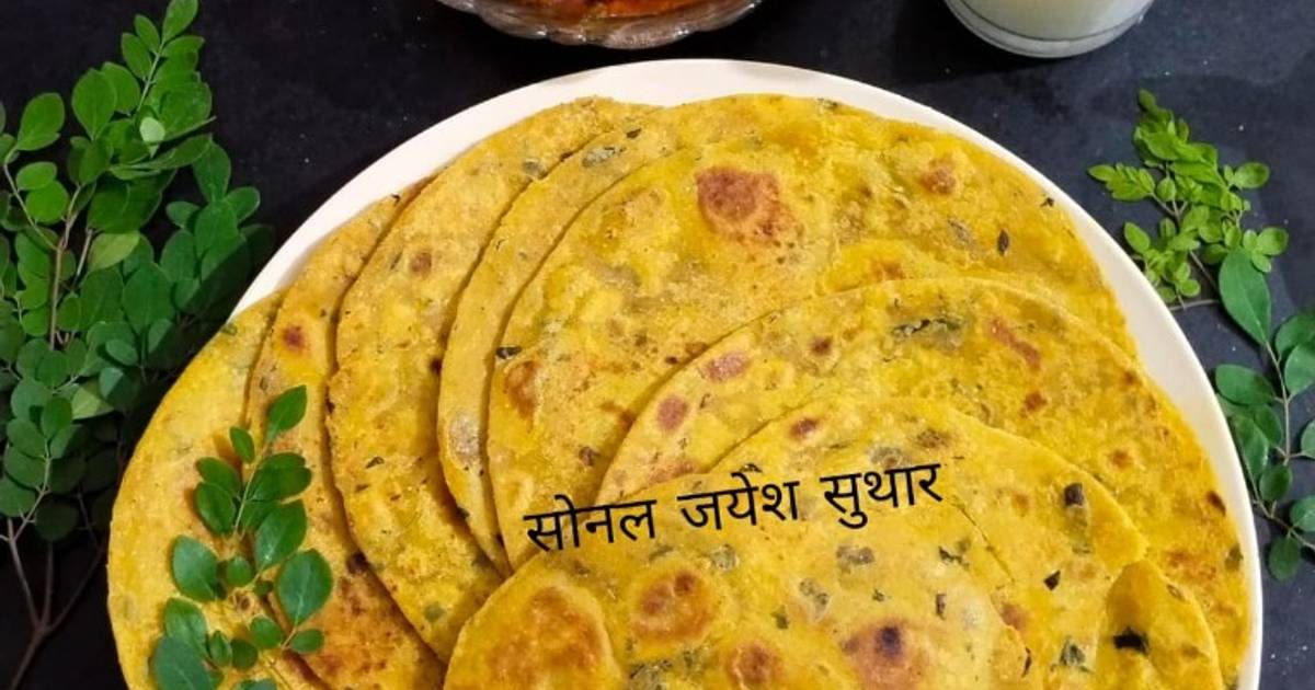 मोरिंगा पराठा (Drumstik leaves/Moringa Paratha Recipe In Hindi) रेसिपी ...