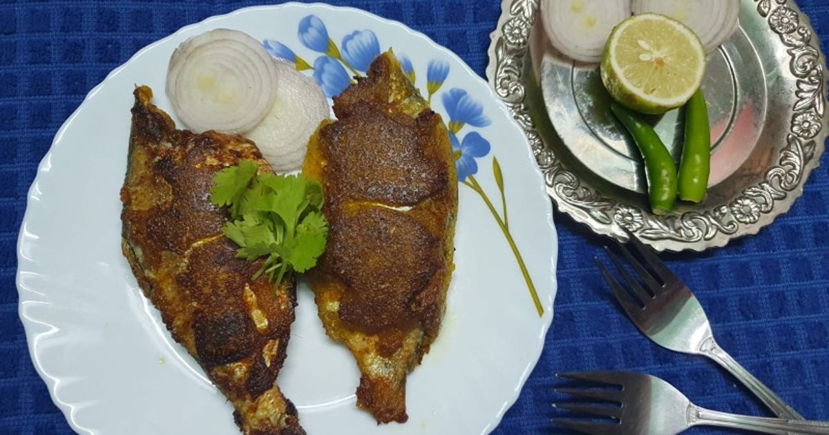 Masala Pan Fried Khoira Fish Recipe by Kumkum Chatterjee - Cookpad