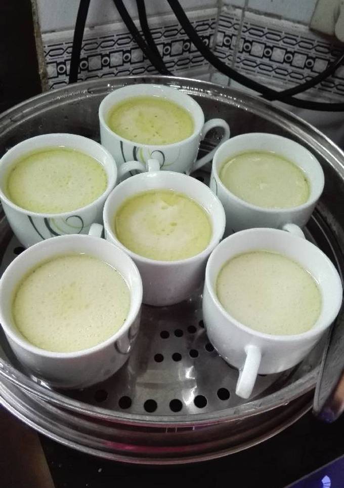 Resep (cawan mochi) stim telur lembut oleh inda_r18 - Cookpad