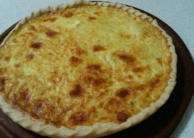 Tarta De Masa Quebrada Con Triple Queso Y Cebolla Receta De Silvia