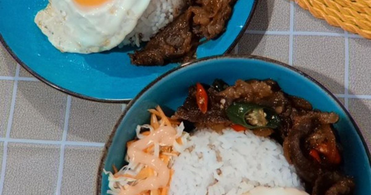 Resep beef gendot teriyaki rumahan enak dan mudah - Cookpad
