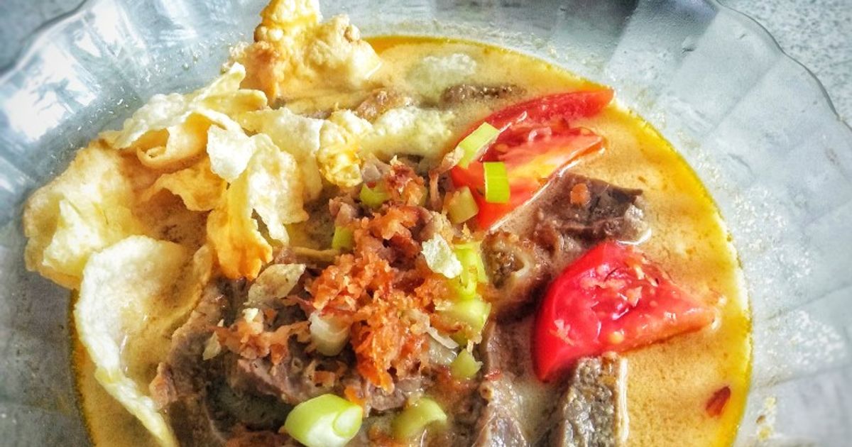 Resep soto tangkar santan khas Betawi yang gurih