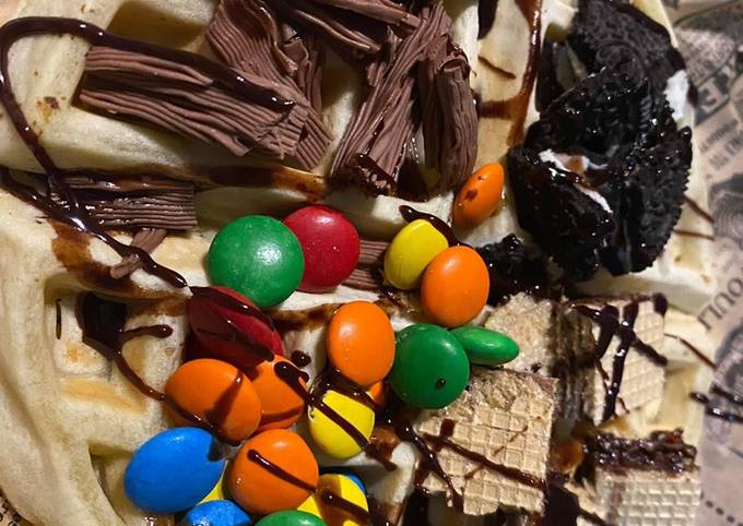 Waffles con toppings Receta de yassssi- Cookpad