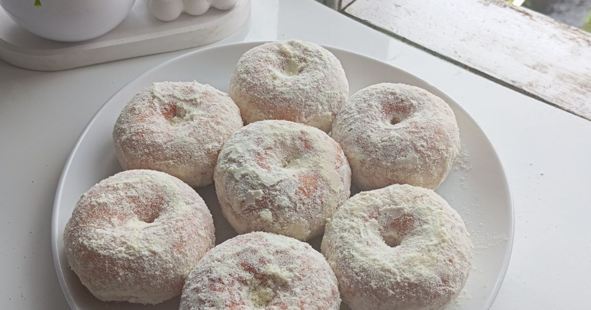 Resep donat tanpa mixer susu cair rumahan enak dan mudah - Cookpad