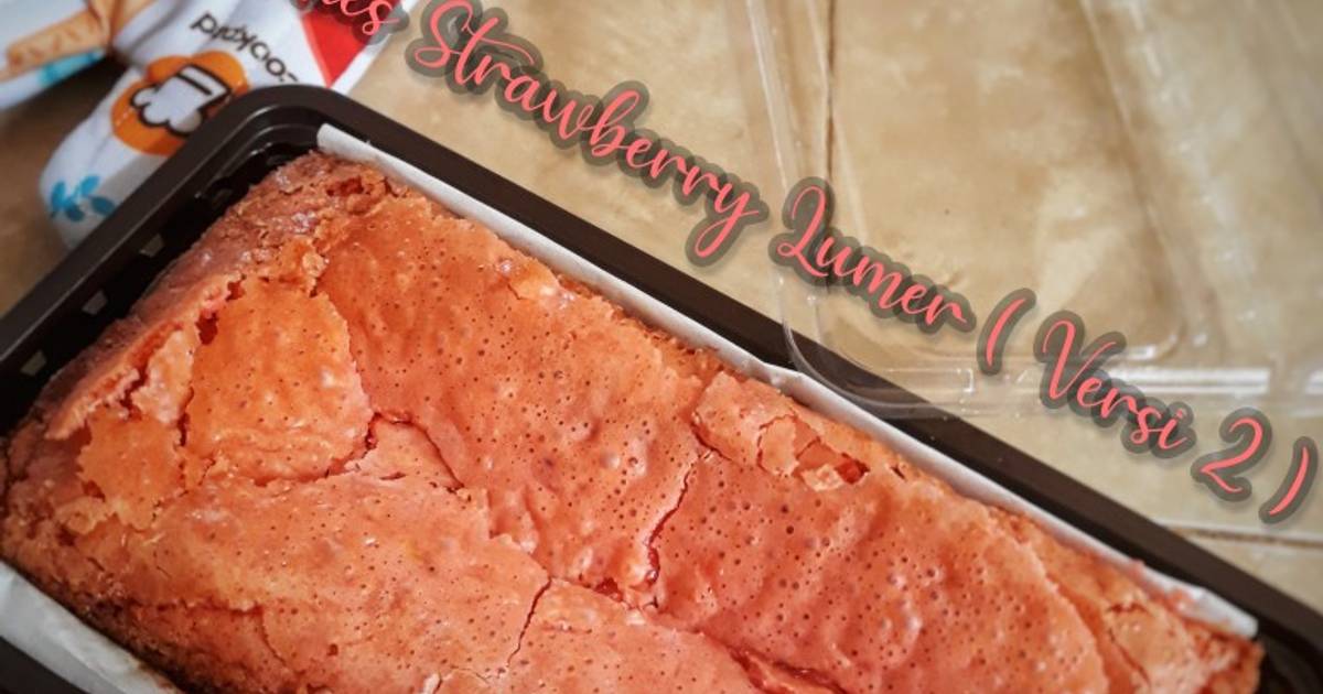 90 resep brownis lumer strawberry enak dan mudah - Cookpad