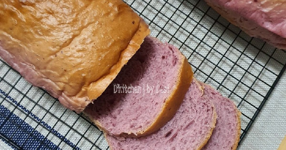 Resep Roti Tawar Ubi Ungu Jepang oleh Desi Arianti - Cookpad