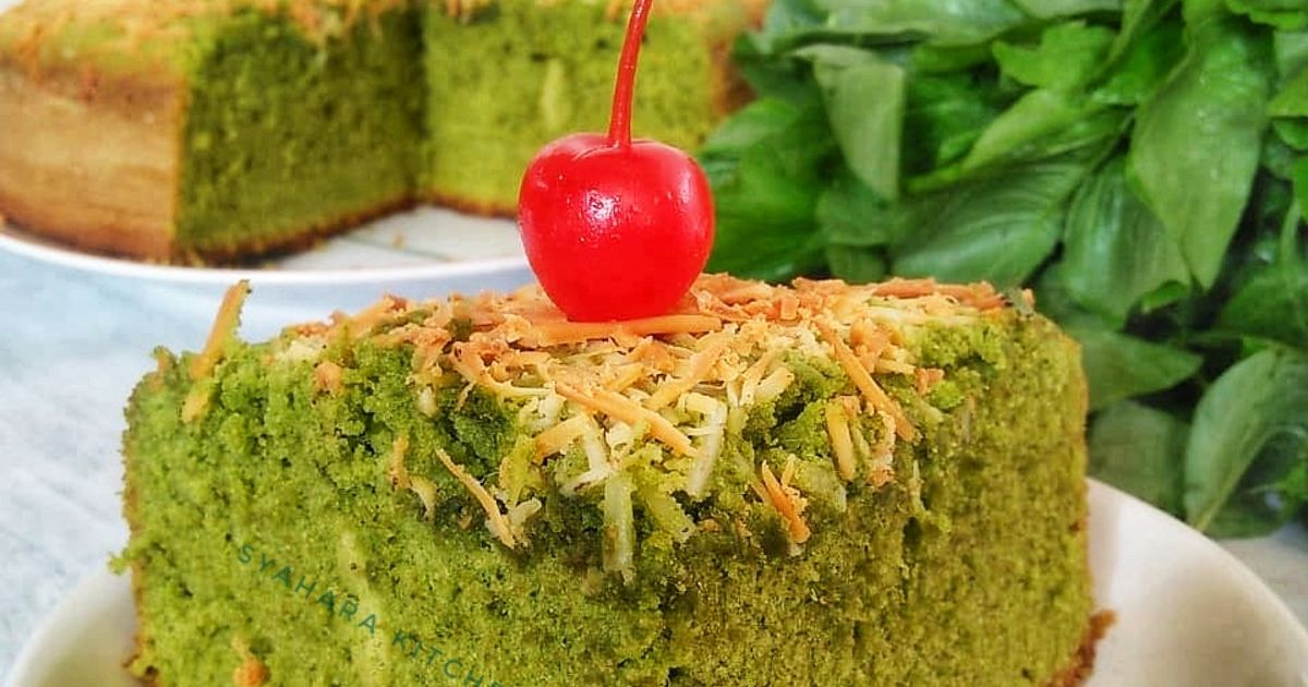 Resep 17 1 Spinach Cake Aka Cake Bayam oleh Syahara Kitchen - Cookpad