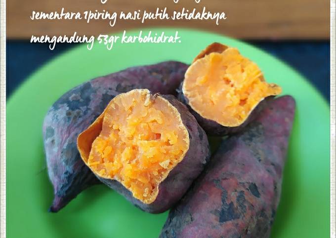 Resep Ubi Panggang|Baked Sweet Potato|Real Food|MPASI 6mounth oleh Al ...
