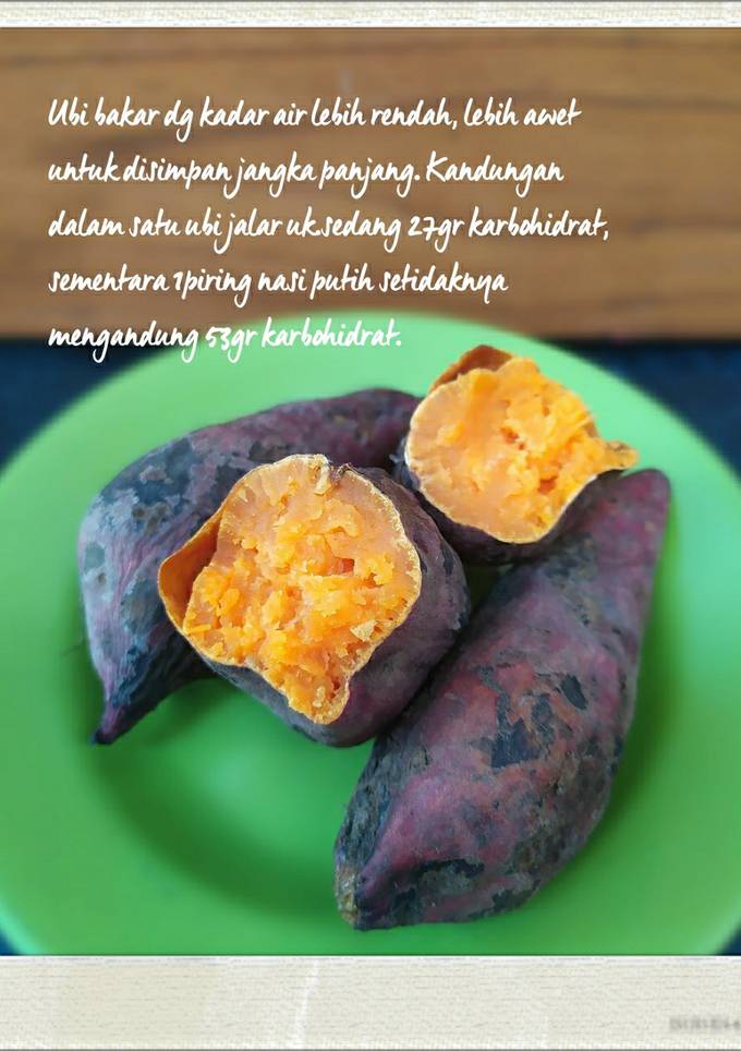 Resep Ubi Panggang|Baked Sweet Potato|Real Food|MPASI 6mounth oleh Al ...