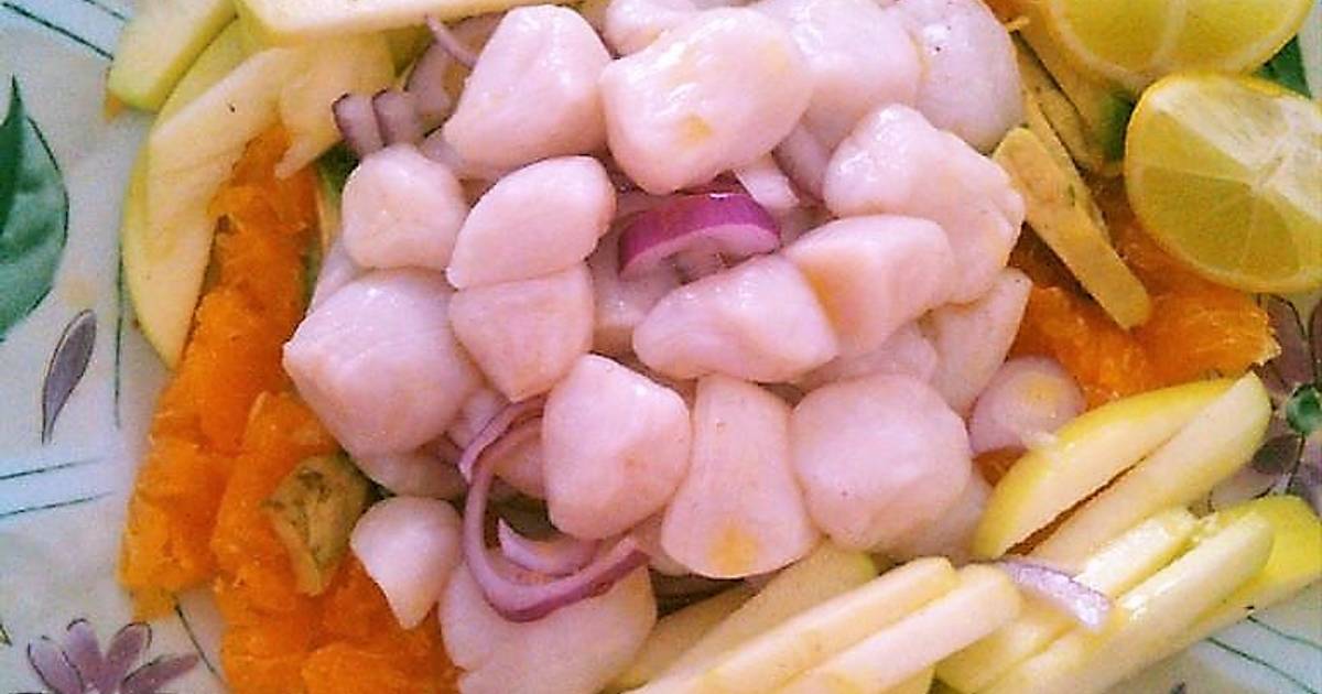 Ceviche con callos de almeja Receta de Lo Saludable Chef Docmarpi - Cookpad