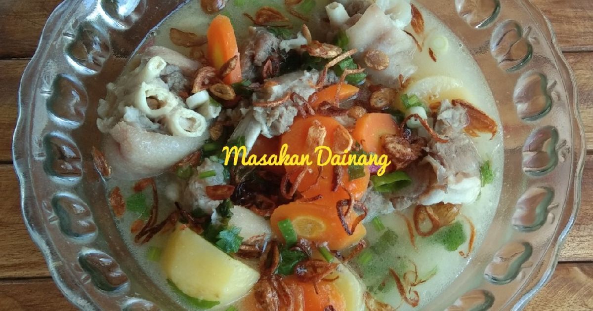 Resep Sop Rumahan Daging Babi oleh 🌺Masakan Dainang🌺 - Cookpad