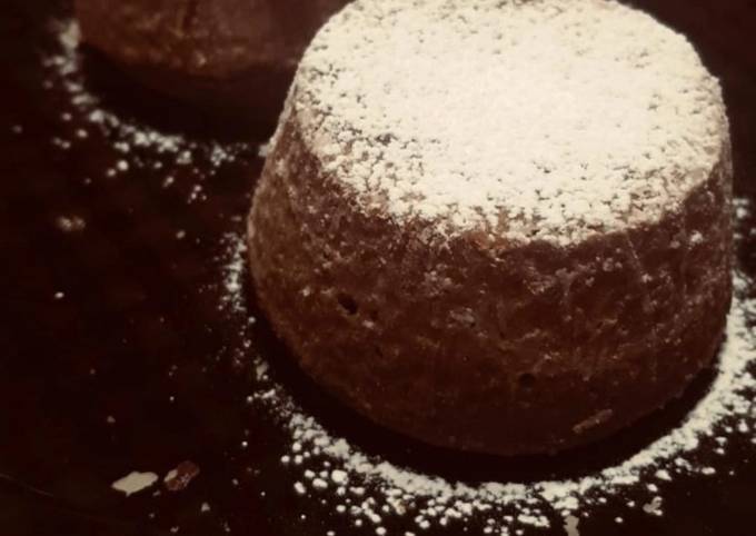 Volcán de chocolate Receta de Guada- Cookpad