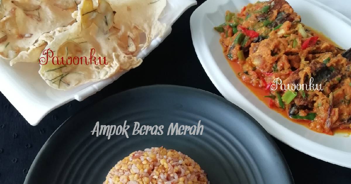 Resep 791.Ampok Merah (Nasi Jagung & Nasi Merah) oleh 🍹🍕 pawonku 🍜🍚 ...