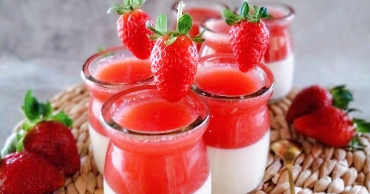 Resep puding agar swallow merah susu rumahan enak dan mudah - Cookpad