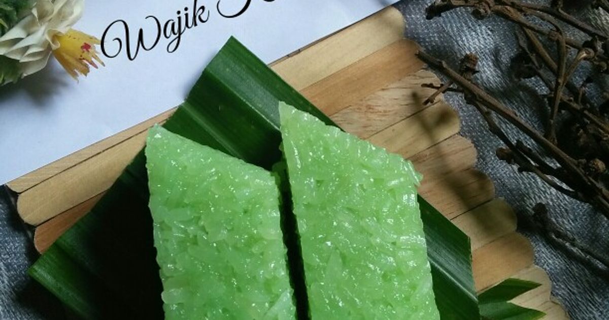 Resep wajik ketan pasta pandan rumahan enak dan mudah - Cookpad