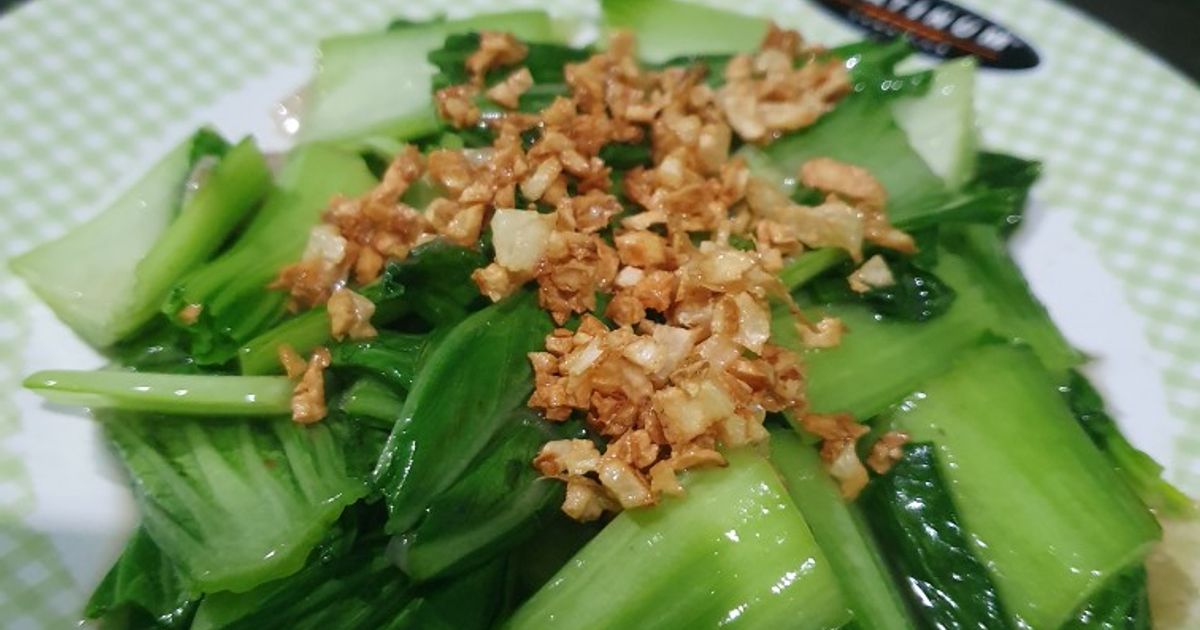Resep Pakcoy Cah Bawang Putih oleh Christine Himawan - Cookpad
