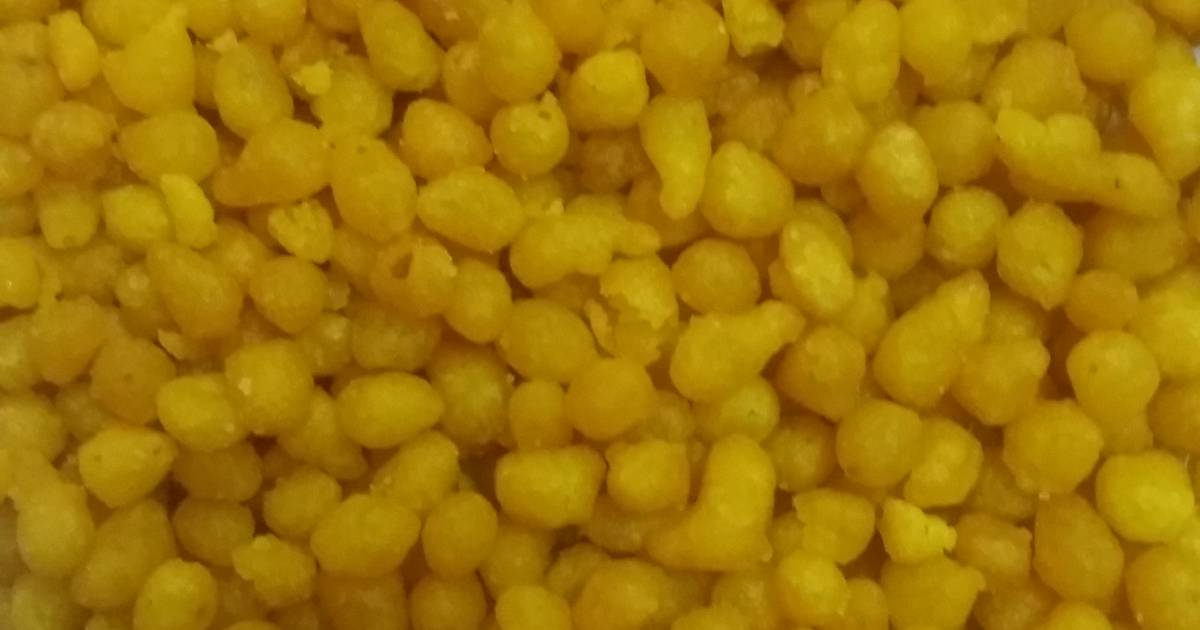 Sweet boondi Recipe by Shashi Mehta - Cookpad