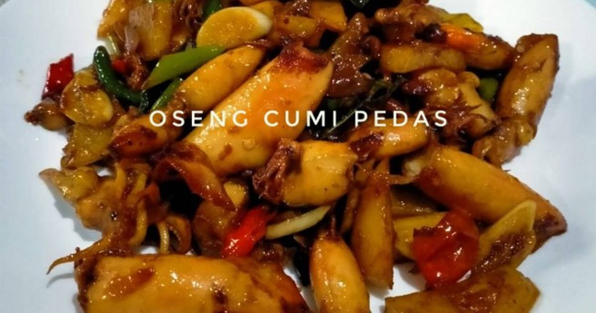 Resep Oseng cumi pedas oleh Widdi M.alika - Cookpad