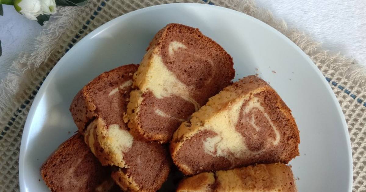Resep Marmer Cake ala Pak Sahak (all in one method) oleh Erlyn Bukhori ...
