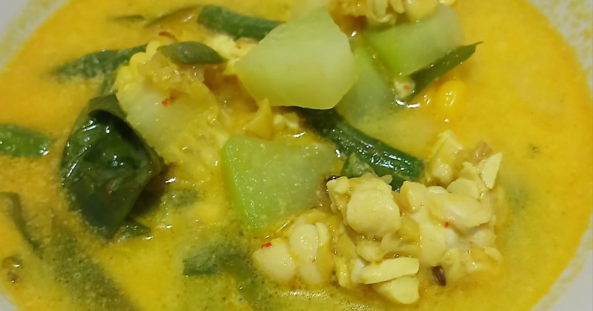 Resep Lodeh Kuning Sayuran Dan Tempe oleh Bu Cindy - Cookpad