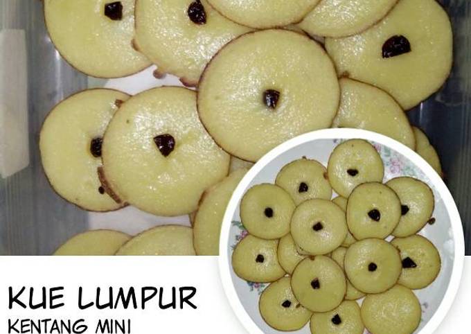 Resep Kue lumpur kentang mini juara...anti gagal, lembut, manisnya pas ...