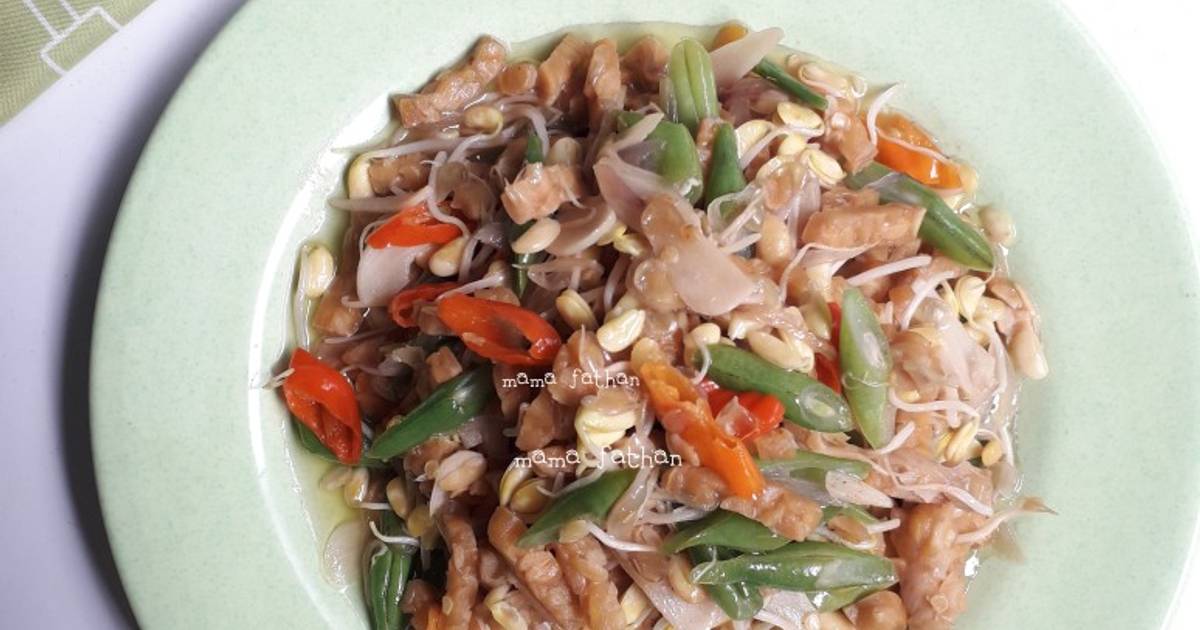 45 resep tumis toge tempe buncis pedas enak dan mudah - Cookpad