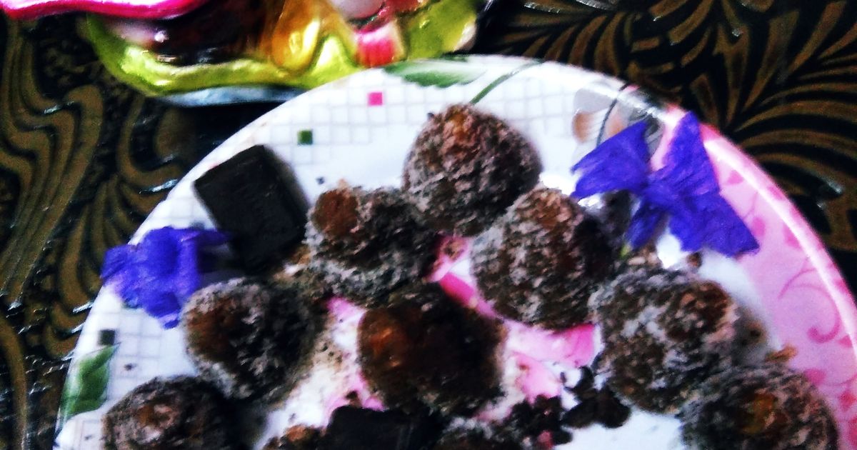 Choco Coconut Modak (Ganesh Puja Special (Modak)without Mould Recipe by ...