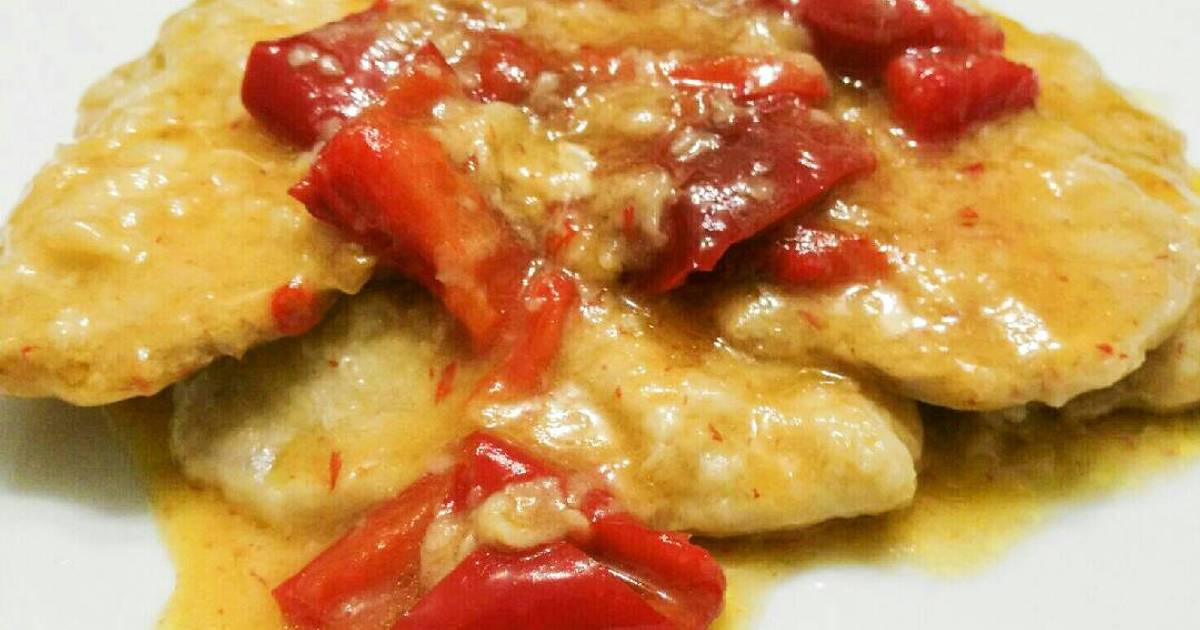 Escalopes de ternera con pimientos Receta de chefmauriziocorti- Cookpad