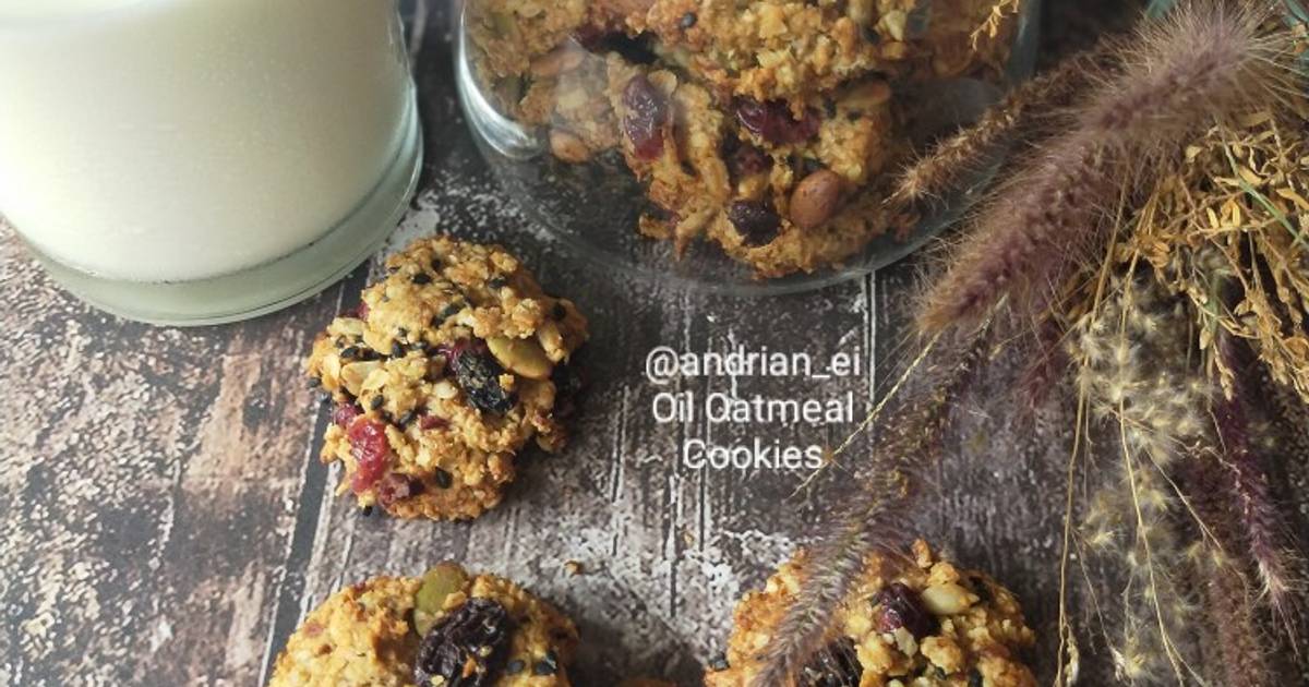 Resep Oil Oatmeal Cookies oleh Bunda Ei - Cookpad
