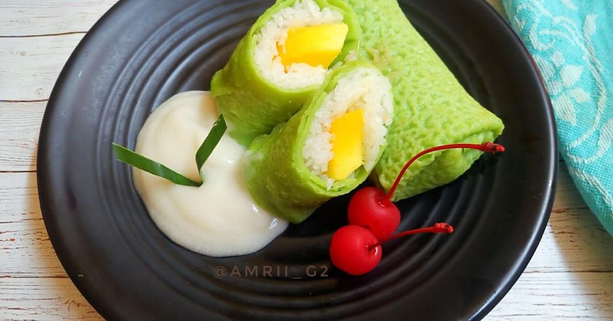 Resep Dadar Ketan Mangga oleh Kaka beryl @amrii_g2 - Cookpad
