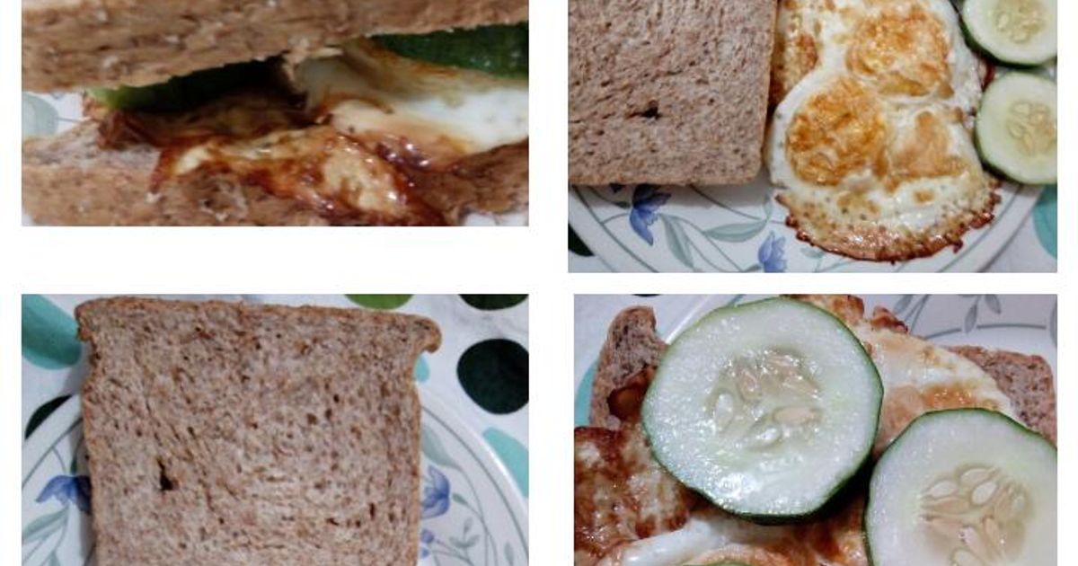 Healthy Wheat Bread Breakfast Recipe by Jane E - Cookpad