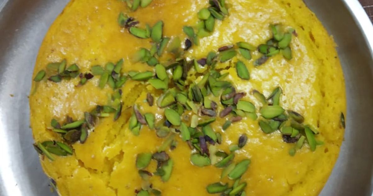 Royal Kesari Cake Recipe by Lata Aswani - Cookpad