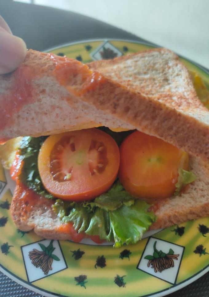 Resep Egg Sandwich Wheat Bread / Roti Gandum Isi Telor oleh Dindayuss ...