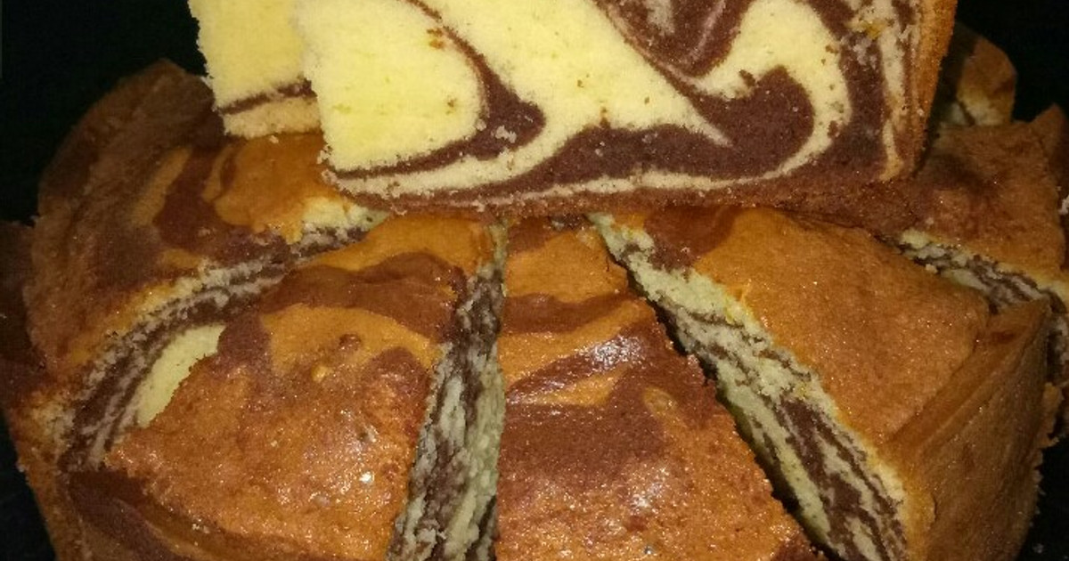 Resep Marble Cake (4 Telur) oleh Andrea Nicolas - Cookpad