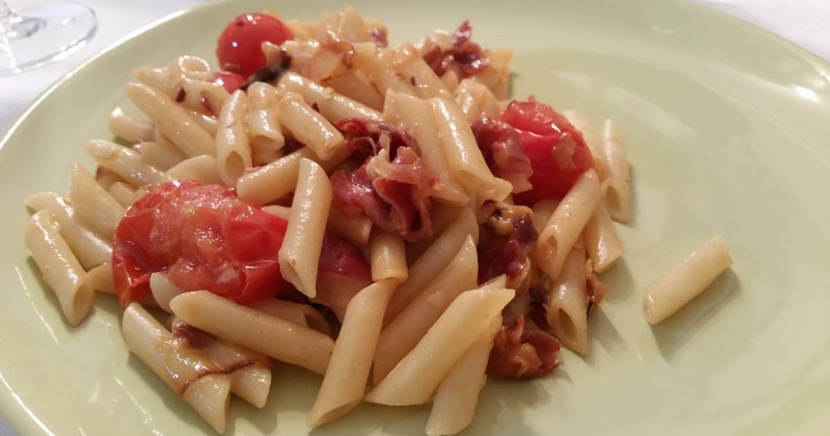 Macarrones con jamón ibérico - 18 recetas caseras- Cookpad