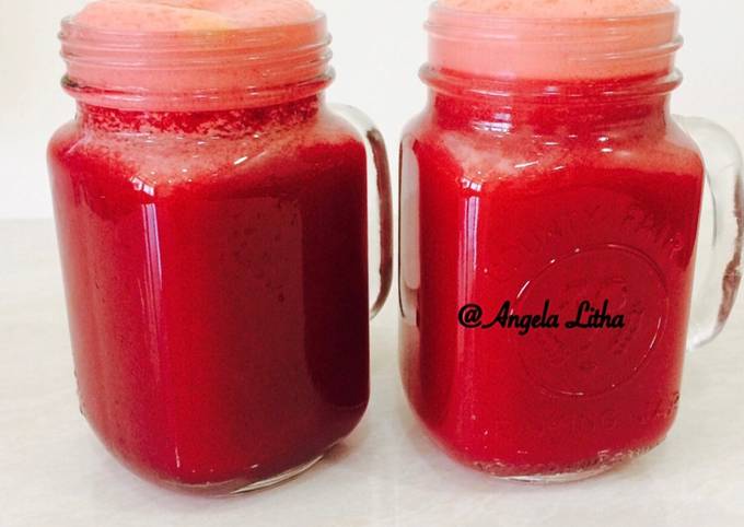 Resep Jus buah bit & apel oleh Angela Litha - Cookpad