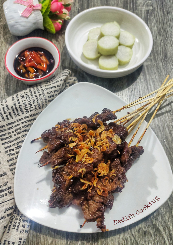 Resep 144. Sate Daging Sapi (Panggang Grill Pan) oleh Dedifa.Cooking ...