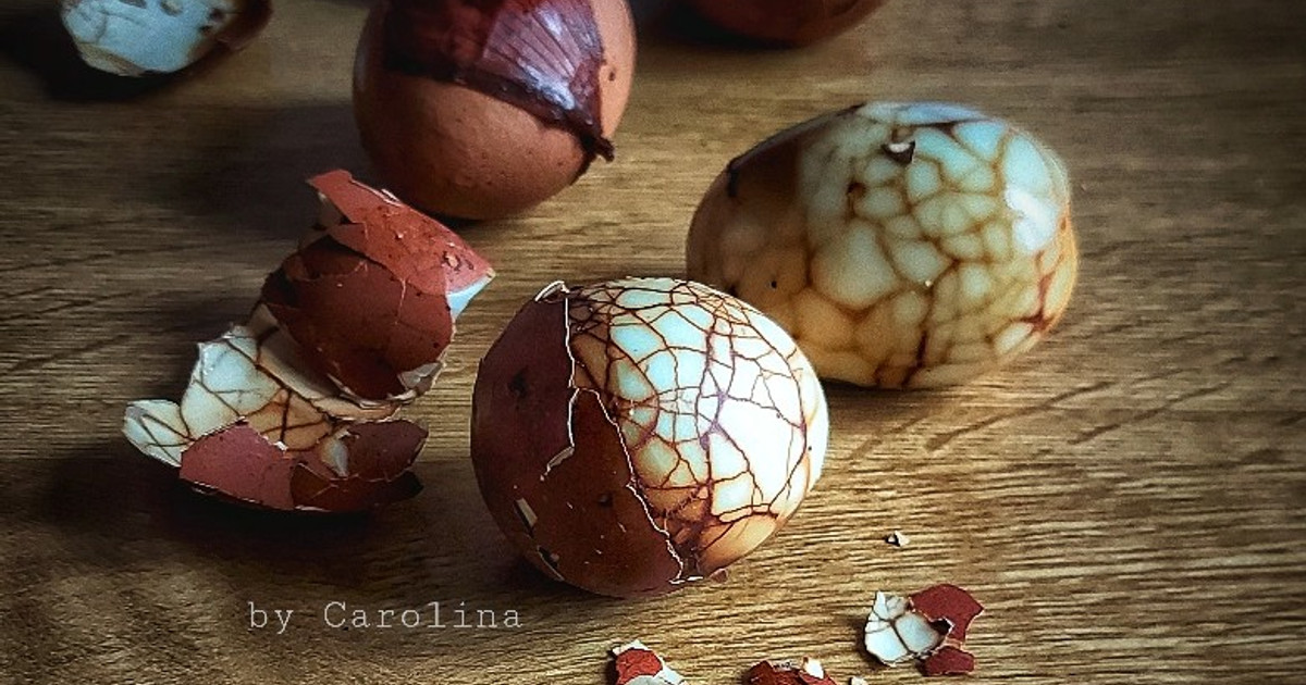 Resep Telur Pindang Retak || Indonesian Marble Eggs oleh Carolina - Cookpad