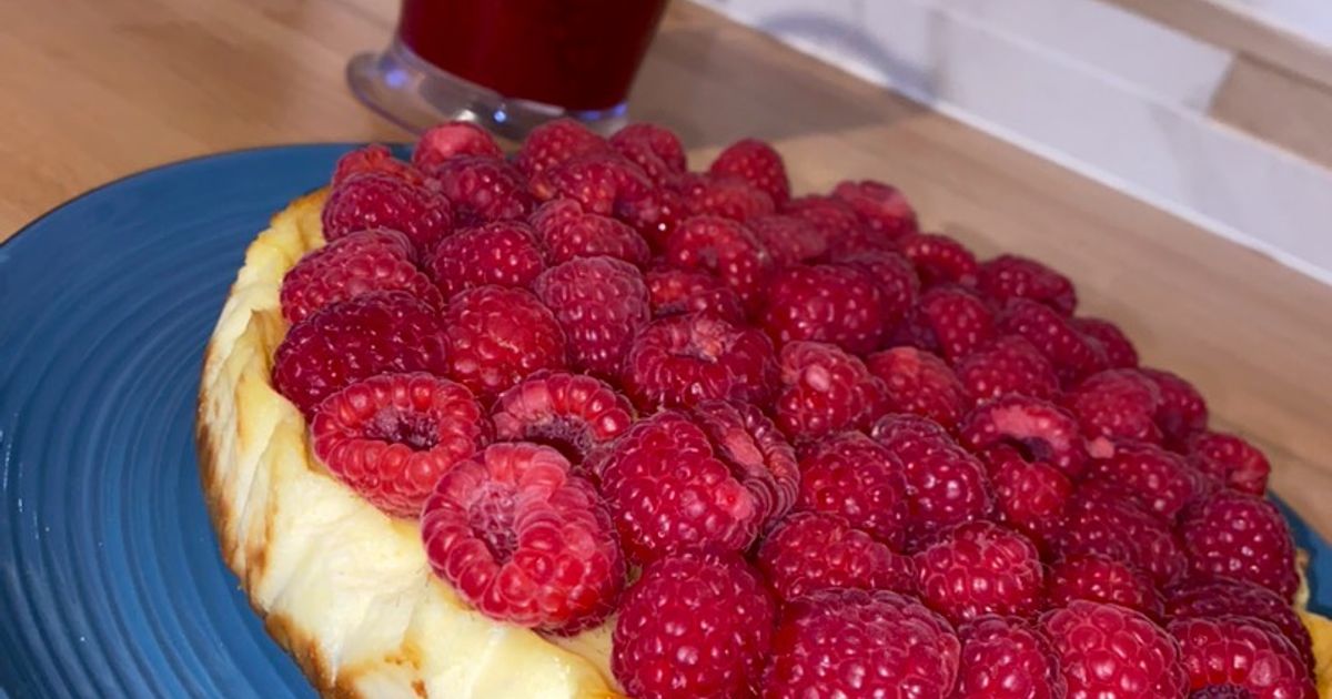 Cheesecake Framboises Et Son Coulis De Framboises de Soö dS - Cookpad