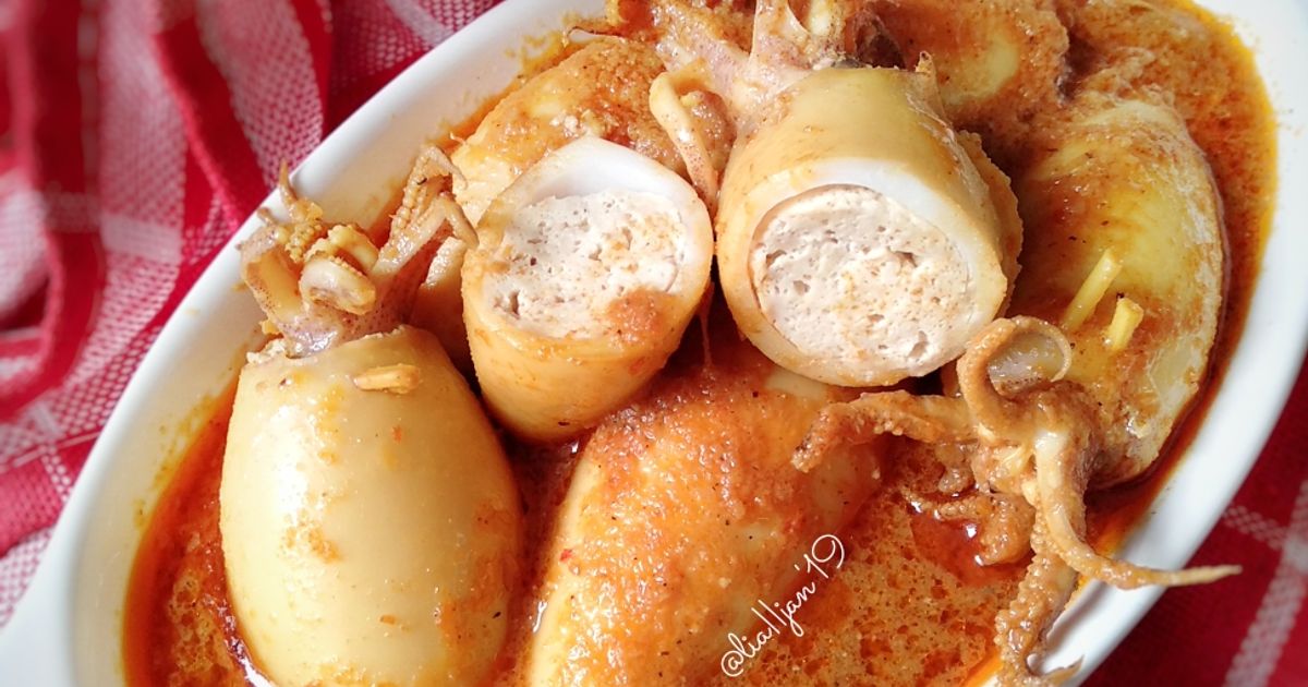 Resep Gulai Cumi Isi Tahu oleh __Lia - Cookpad