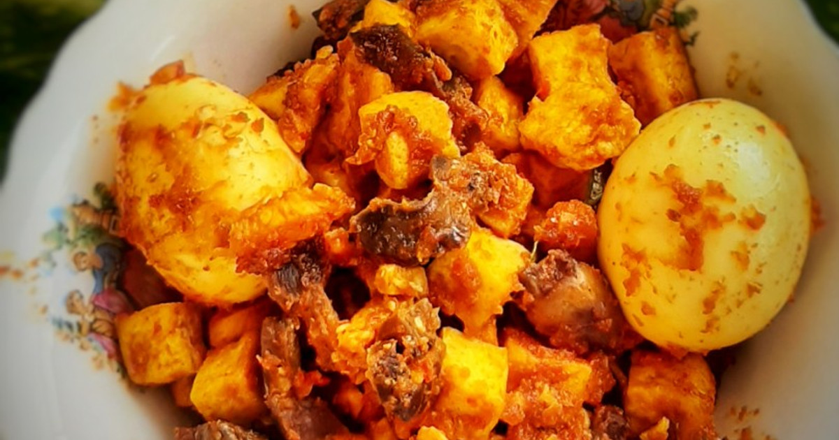 Resep Balado Ati Ampela Tahu Telur oleh Ursula - Cookpad