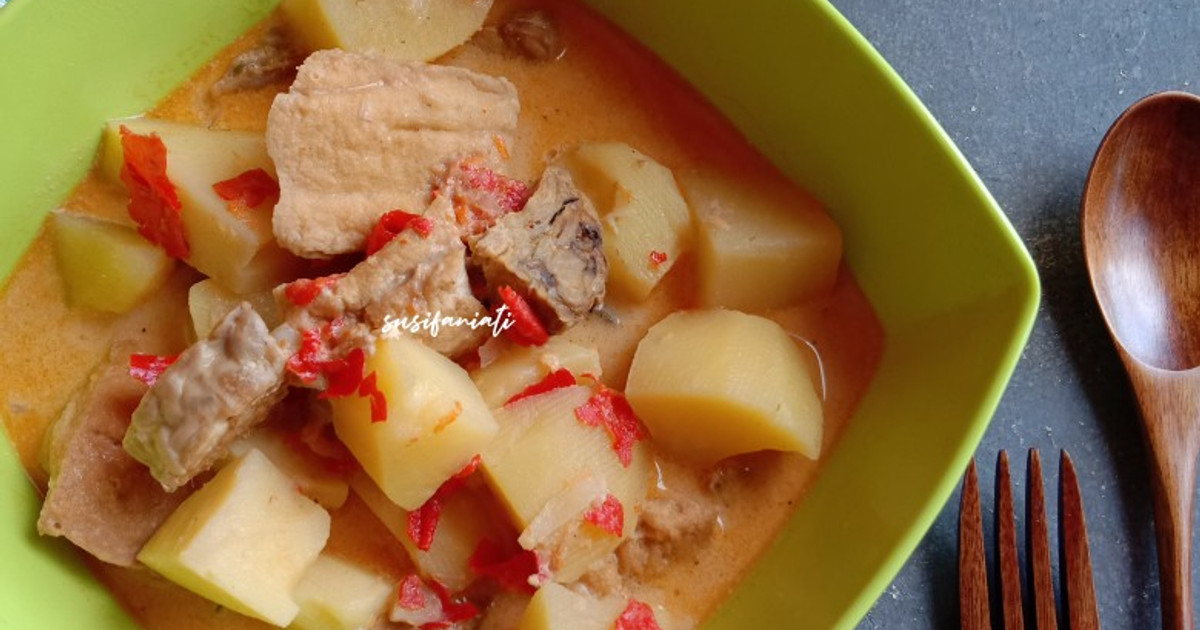 Resep Gulai Ktt (Kentang Tahu Tempe) oleh Susi Faniati - Cookpad